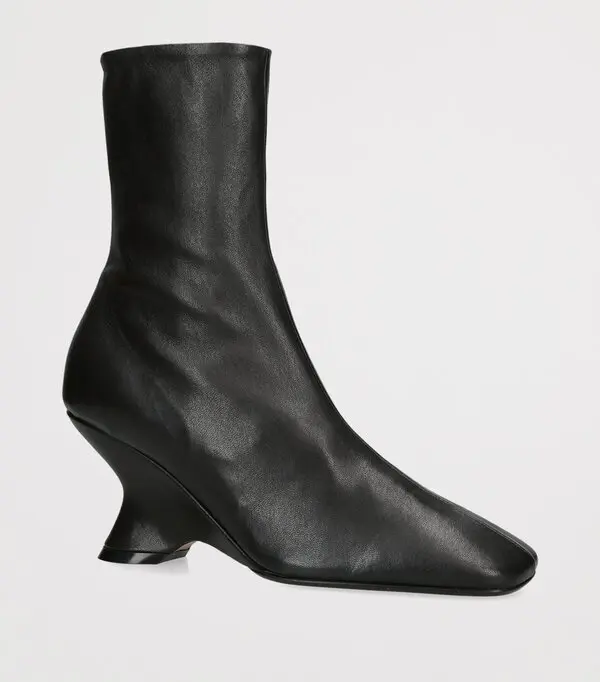 Dries Van Noten Leather Ankle Boots