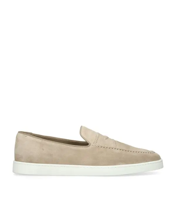 Church's Suede Peebles Slip-on Loafers - Beige