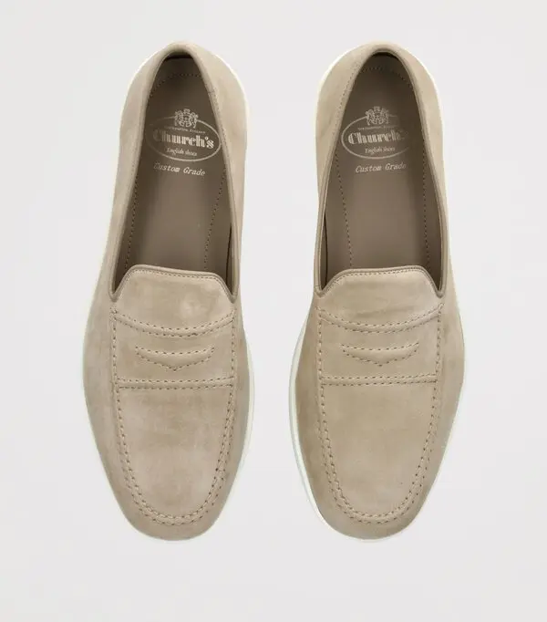 Church's Suede Peebles Slip-on Loafers - Beige