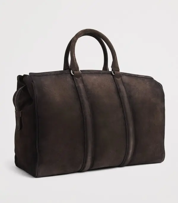 Officine Creative Suede Quentin Duffle Bag - Grey