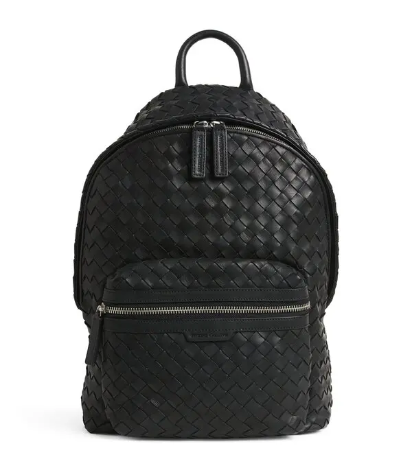 Officine Creative Leather Woven Armor Backpack