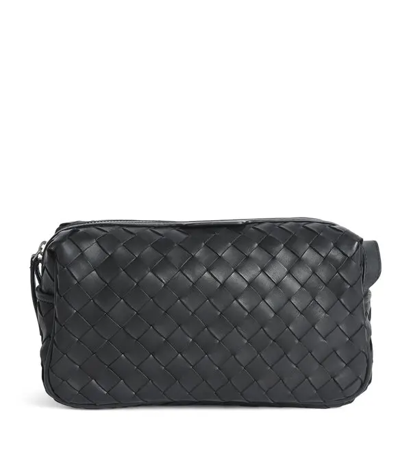 Officine Creative Woven Leather Armour 014 Wash Bag
