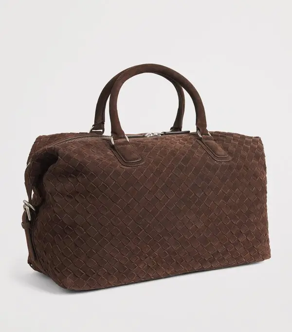 Officine Creative Suede Woven Armor Duffle Bag