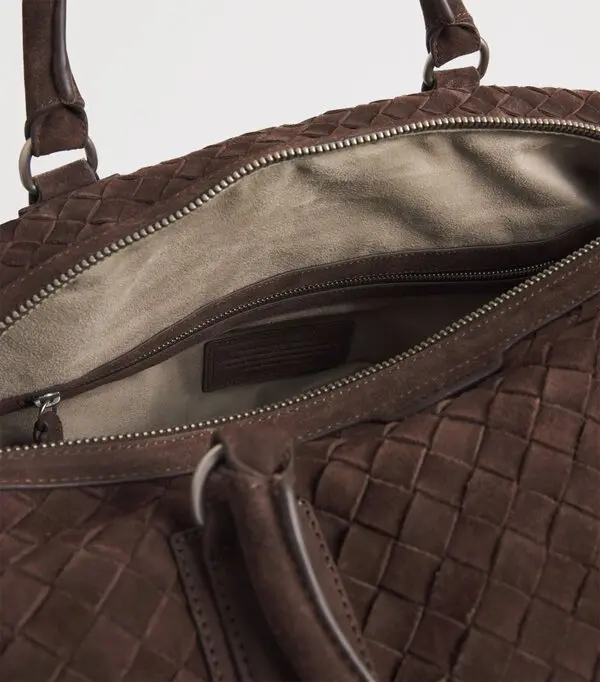 Officine Creative Suede Woven Armor Duffle Bag