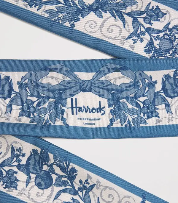 Harrods Silk Menagerie Print Scarf