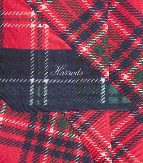 Harrods Silk Tartan Scarf