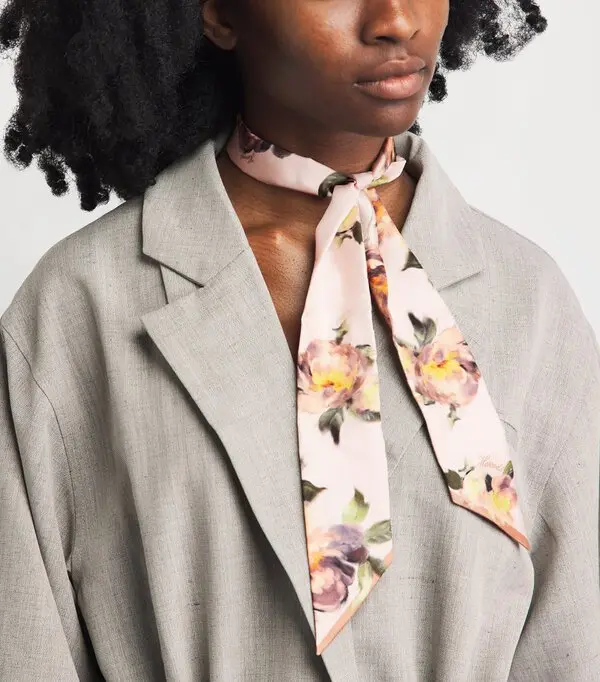 Harrods Silk Floral Scarf