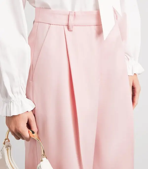 La DoubleJ Virgin Wool Straight Leg Trousers