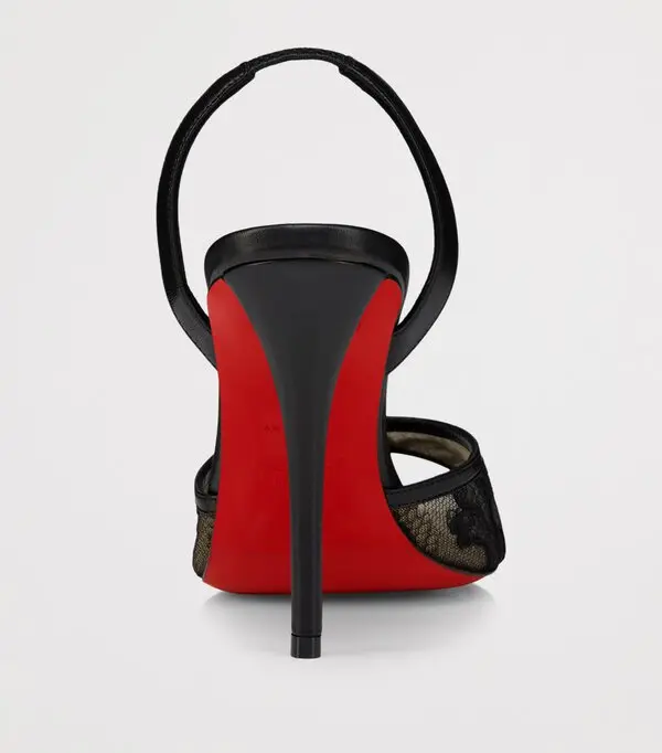 CHRISTIAN LOUBOUTIN Miss Z Lace Sling 100 Lace Slingbacks