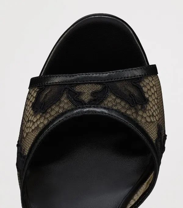 CHRISTIAN LOUBOUTIN Miss Z Lace Sling 100 Lace Slingbacks