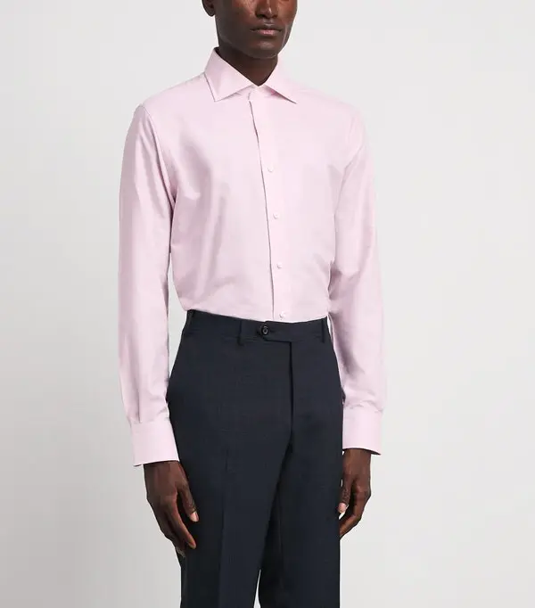 Canali Cotton Textured Shirt