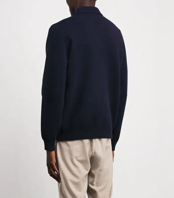 LARDINI Wool-blend Zip-up Overshirt