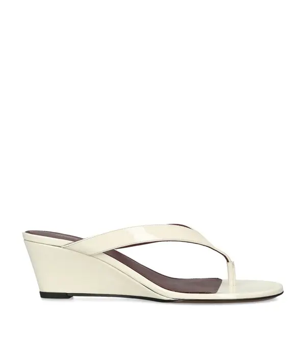 NEOUS Patent Leather Tercus Wedge Sandals 50