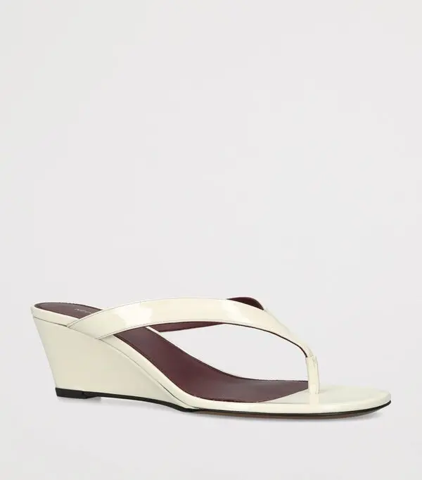 NEOUS Patent Leather Tercus Wedge Sandals 50