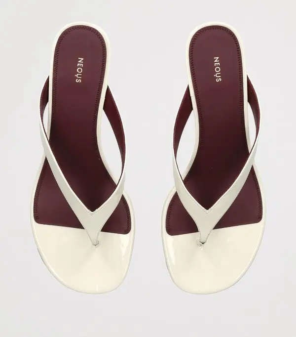 NEOUS Patent Leather Tercus Wedge Sandals 50
