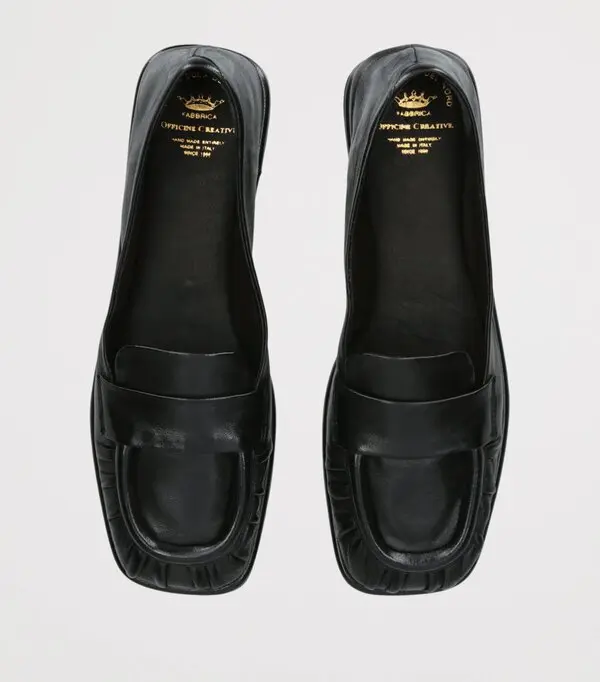 Officine Creative Leather Clover Loafers