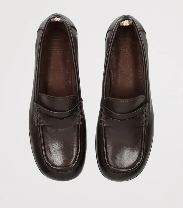 Officine Creative Leather Badge Loafers