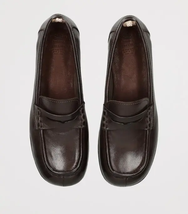 Officine Creative Leather Badge Loafers