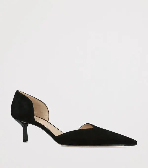 Victoria Beckham Suede D'orsay Pumps 55 - Black