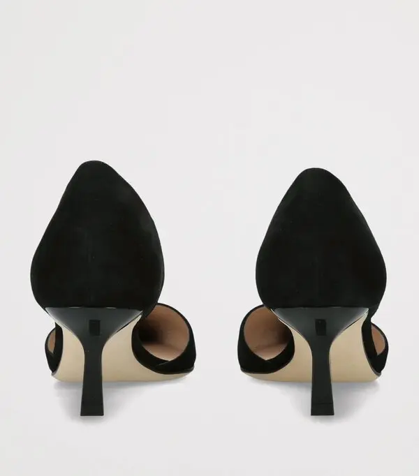 Victoria Beckham Suede D'orsay Pumps 55 - Black