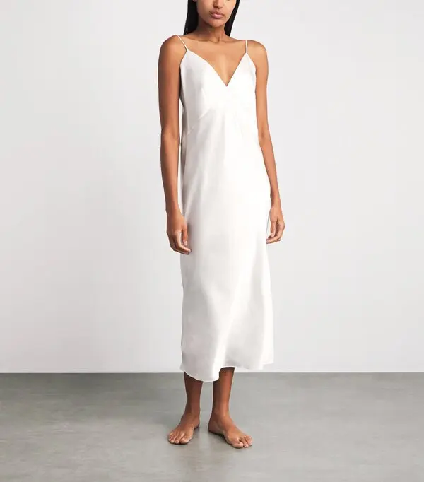 Olivia Von Halle Silk Issa Slip Dress