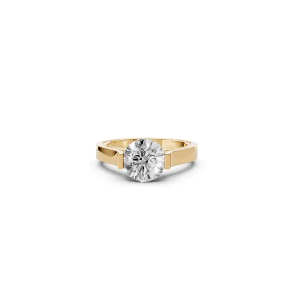 AYA FINE JEWELRY Lab-grown Diamond Solitaire Engagement Ring In 10k Gold - Yellow