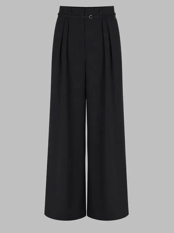 Dries Van Noten Pleated Wide-leg Wool Trousers