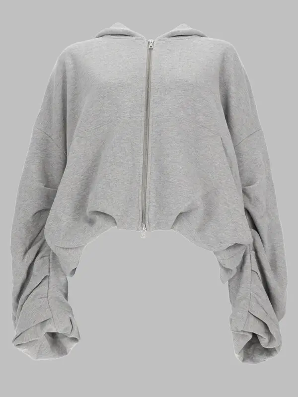 Dries Van Noten Cropped Zip-front Hoodie