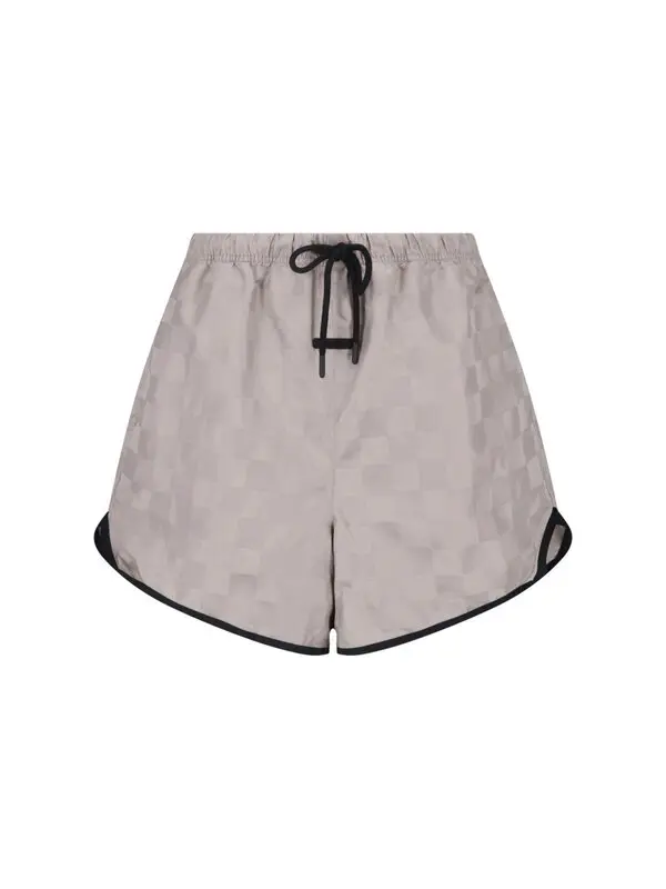 Fear Of God Nylon Checkered Drawstring Shorts