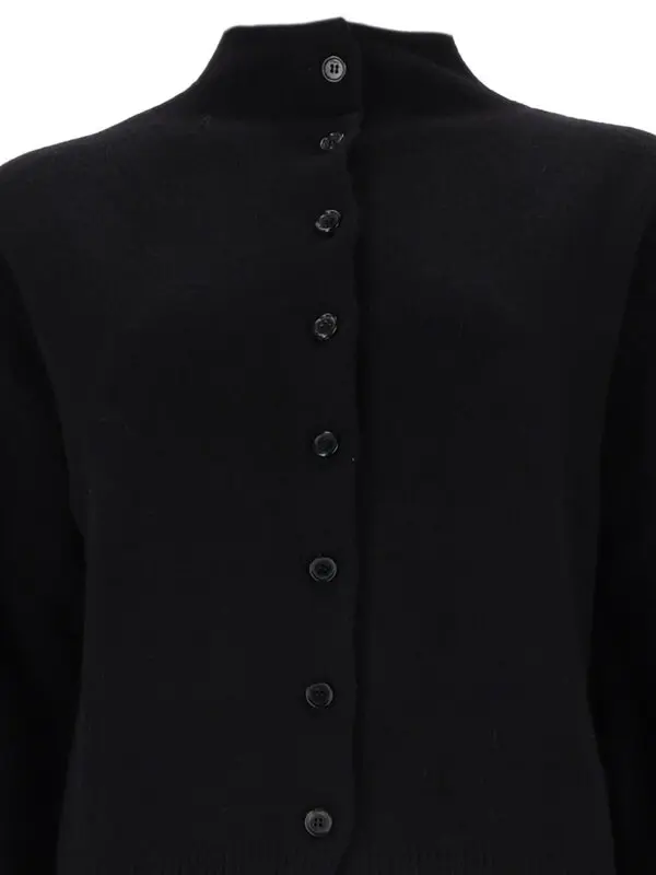Khaite Button-front Wool Cashmere Cardigan - Black