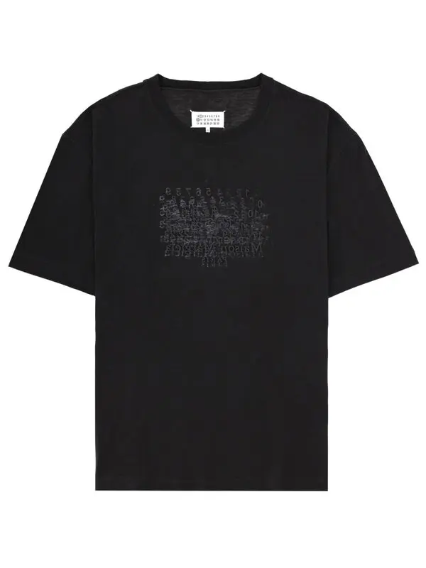 MAISON MARGIELA Graphic Cotton T-shirt - Black