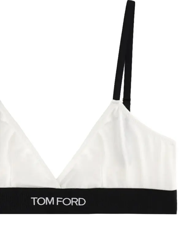 TOM FORD Triangle Bralette With Logo Band