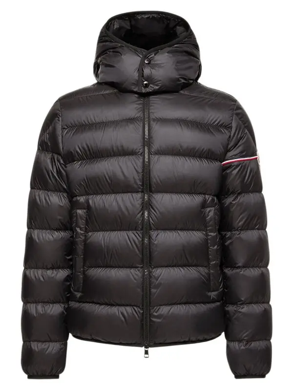 Moncler Quilted Nylon Down Puffer Coat With Detachable Hood