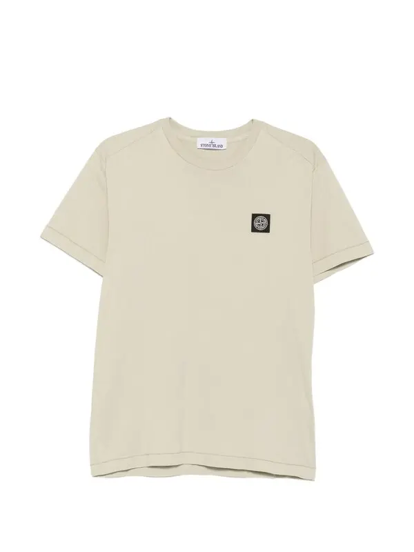 Stone Island Military-inspired Crewneck T-shirt - Sand
