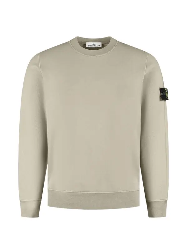 Stone Island Organic Cotton Fleece Sweatshirt