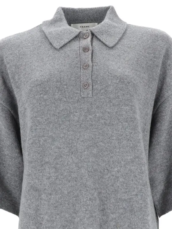 FRAME 100% Cashmere Polo Shirt