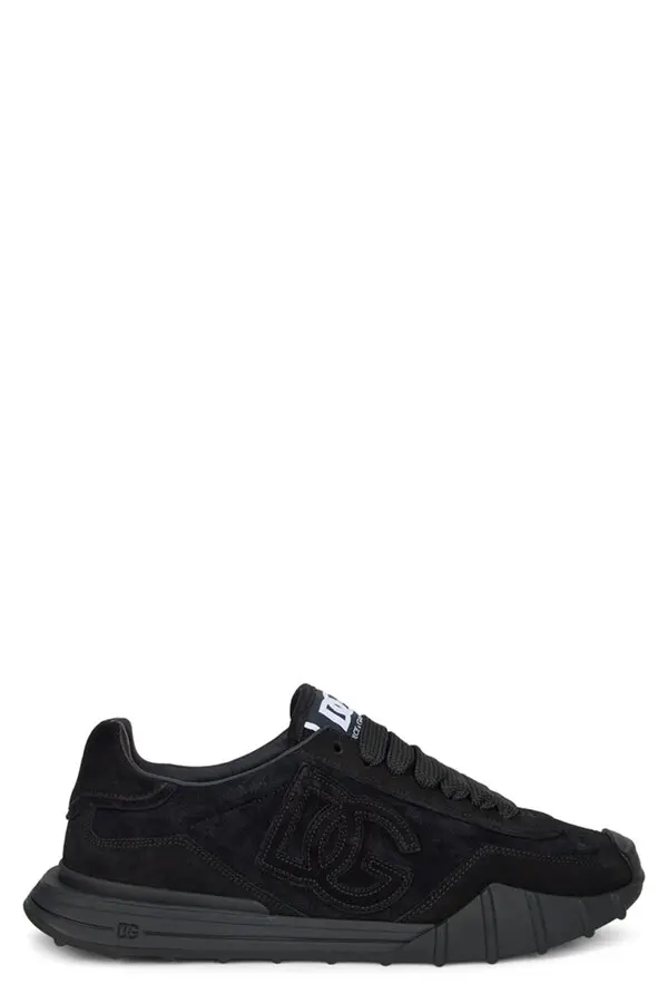 Dolce & Gabbana Minimalist Sports Shoes With Reinforced Rubber Sole - Black