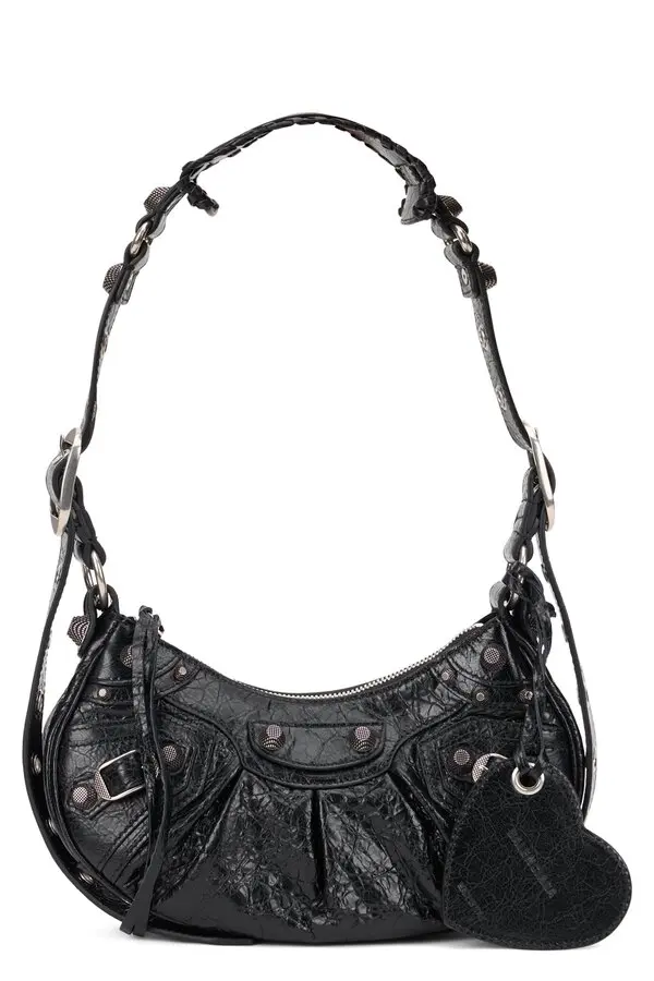 Balenciaga Le Cagole Mini Shoulder Handbag - Black