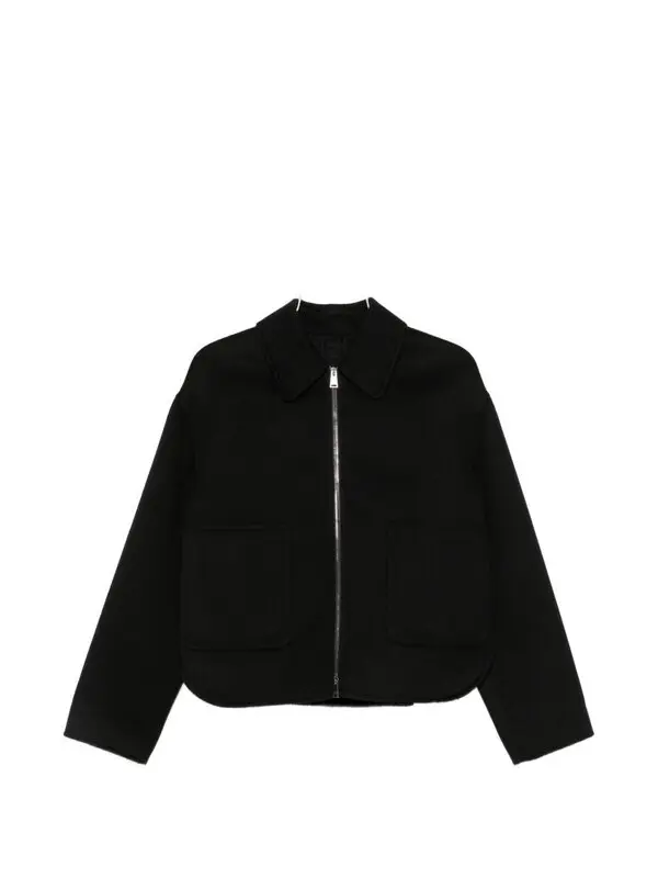 Fendi Ff Wool Blouson Jacket - Black