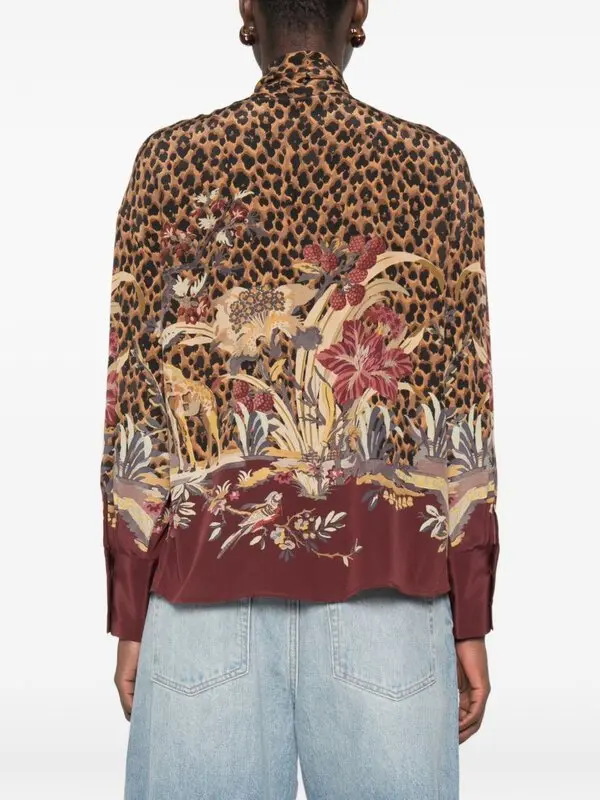 Etro Printed Silk Shirt With Pussy Bow Detail