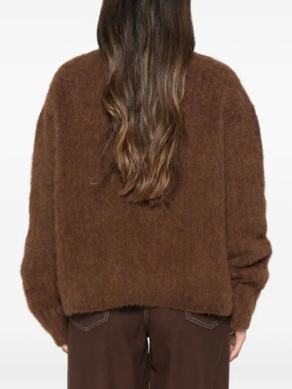 UMA WANG Wool Blend High Neck Knit Sweater
