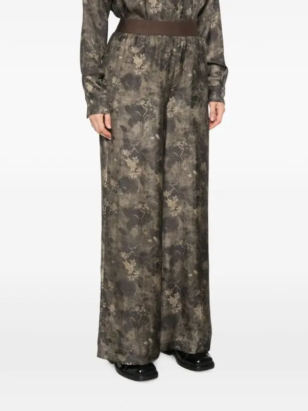 UMA WANG Pansy Printed Trousers