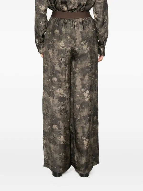 UMA WANG Pansy Printed Trousers