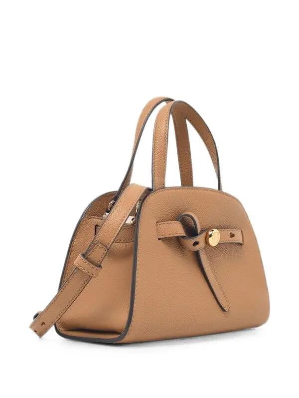 Tory Burch Romy Small Leather Boston Bag - Brown
