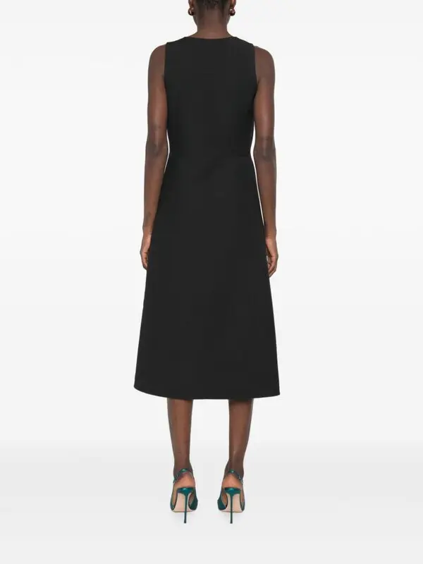 Fendi Wool And Silk Blend Midi Dress