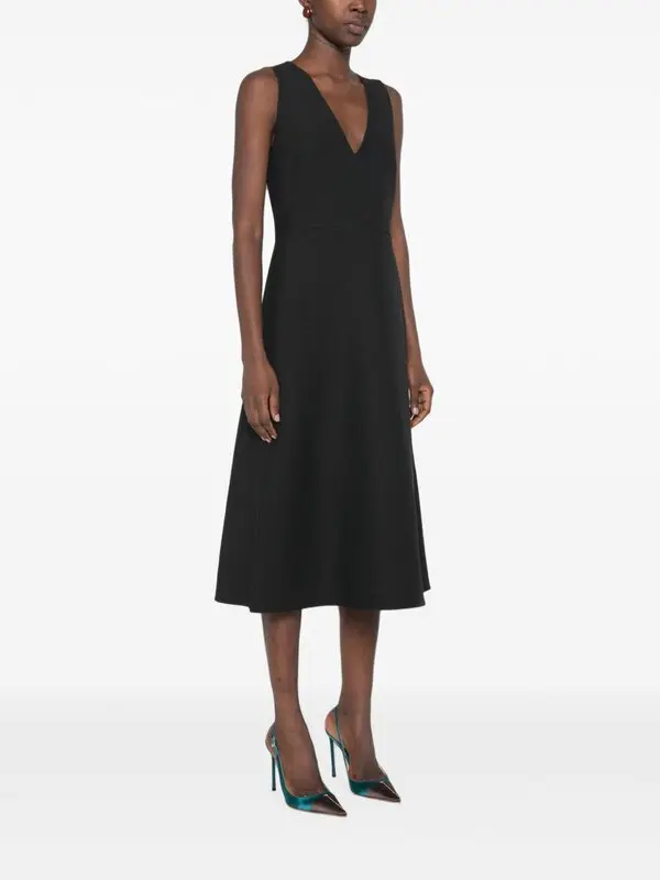 Fendi Wool And Silk Blend Midi Dress