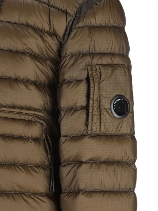 C.P. COMPANY Short Down Jacket With Stand Collar