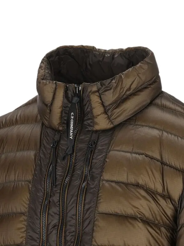 C.P. COMPANY Short Down Jacket With Stand Collar