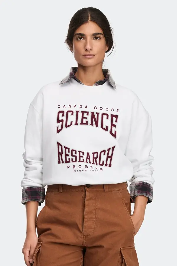 Canada Goose Wander Science Research Sweatshirt - Optic White
