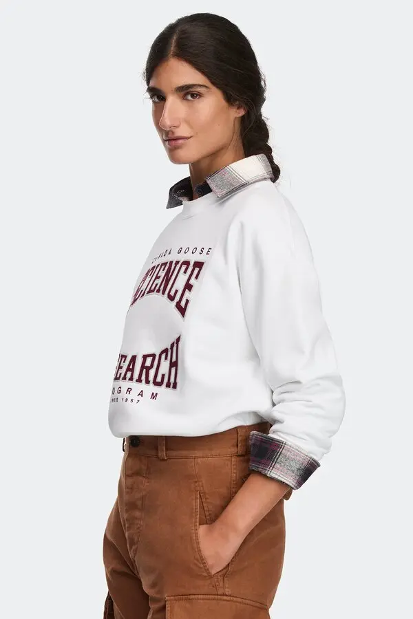 Canada Goose Wander Science Research Sweatshirt - Optic White